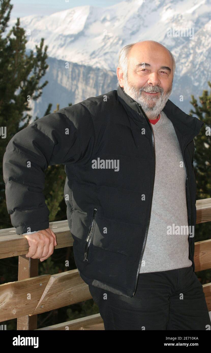 French actor Gerard Jugnot poses during the photocall at 'L'ile au ...