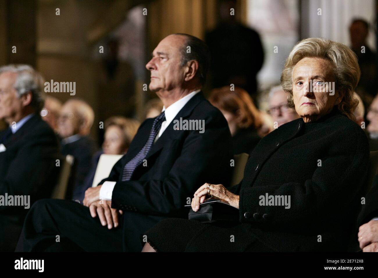 French President Jacques Chirac and his wife Bernadette attend a ...