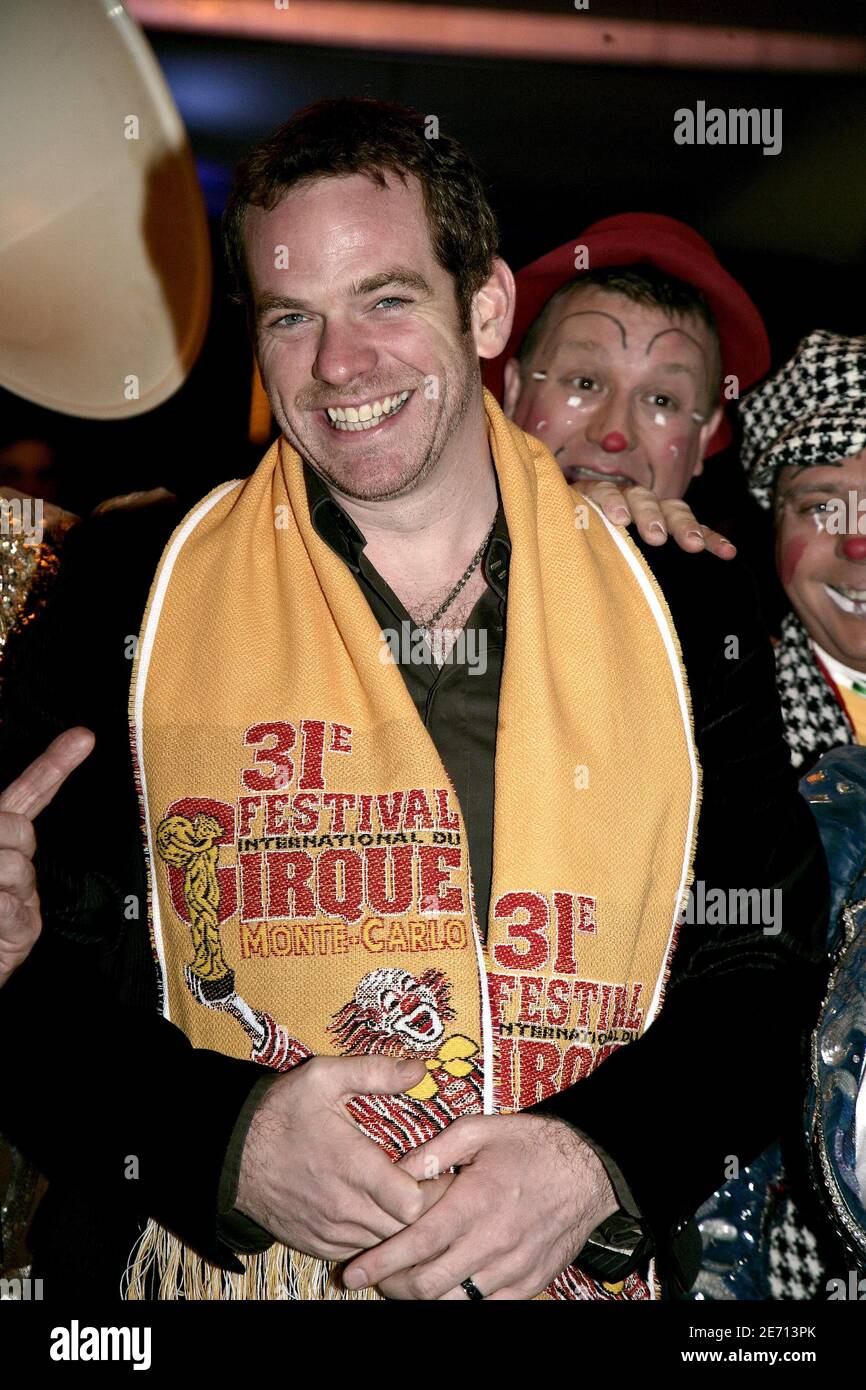 Canadian singer Garou attends the 31st Monte-Carlo International Circus ...