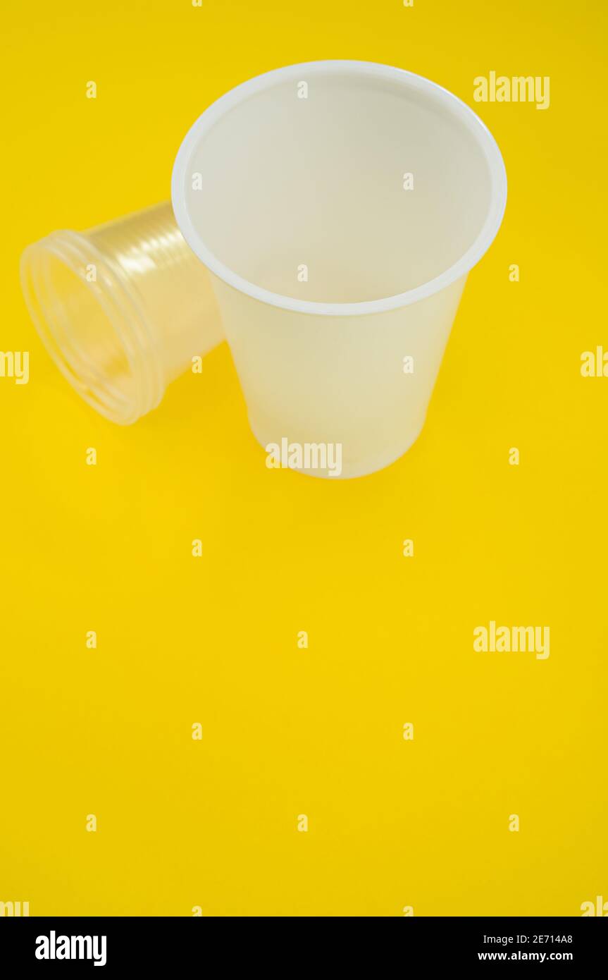Small transparent plastic cups hi-res stock photography and images - Alamy