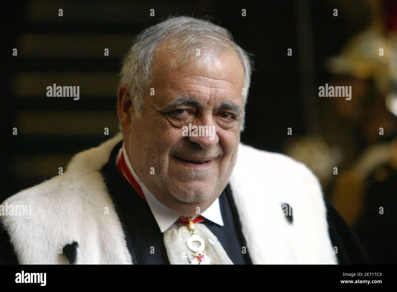 President of the court of account, Philippe Seguin at the inauguration ...