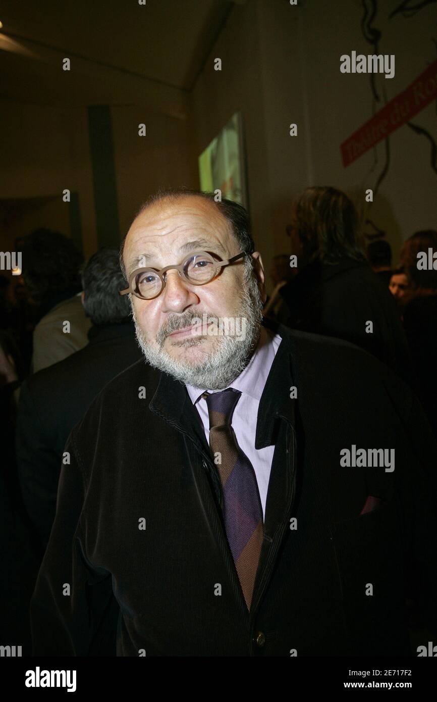 Tv presenter Serge Moati attends the French-German TV channel ARTE's ...