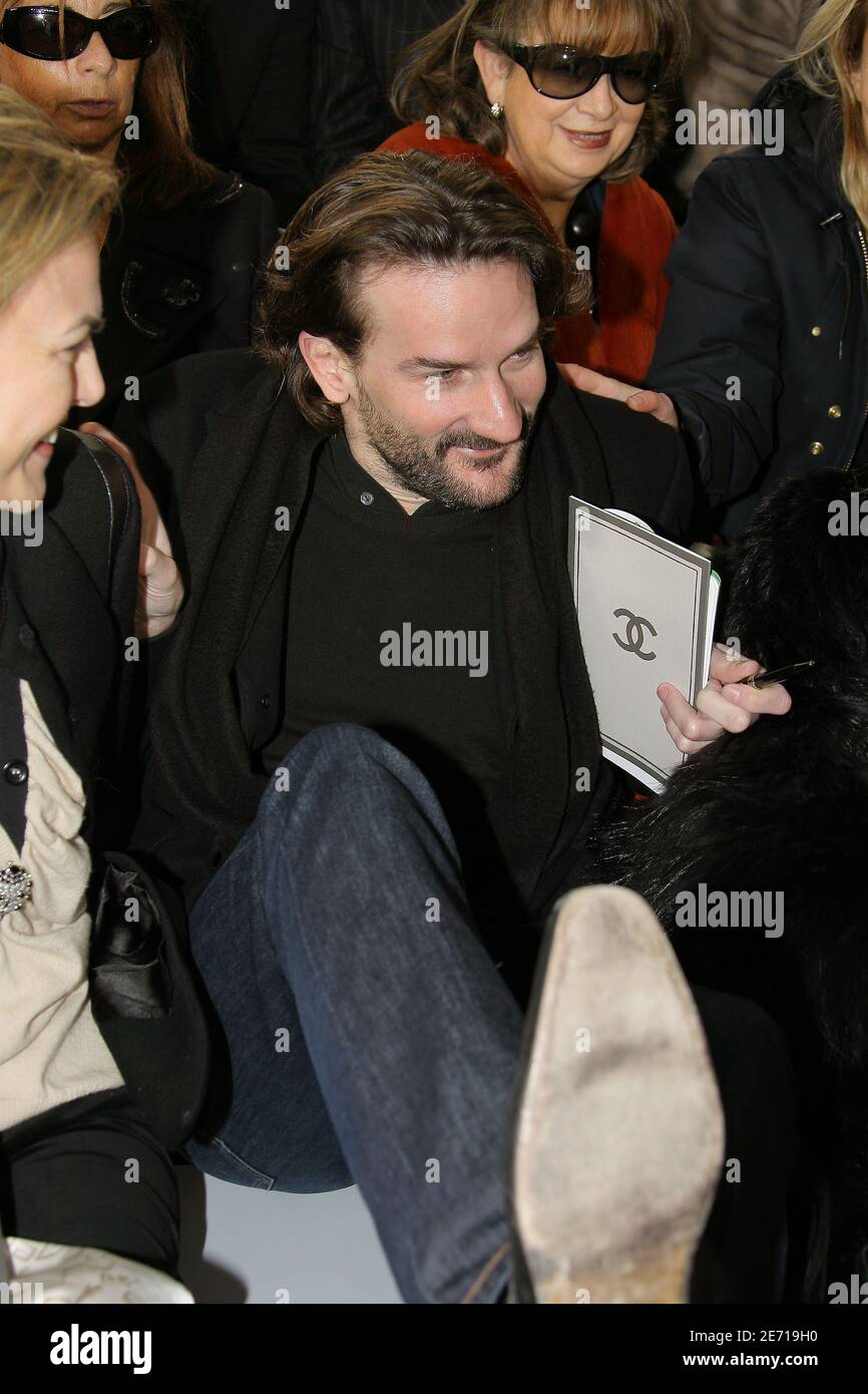 French author Frederic Beigbeder attends Chanel's Haute-Couture Spring ...