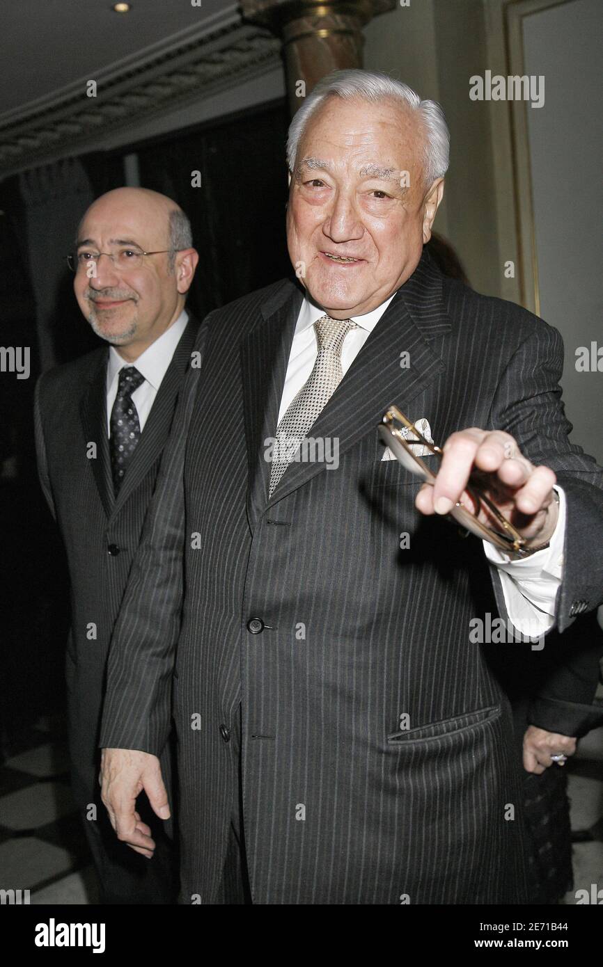 Senate's president Christian Poncelet attends the CRIF Annual dinner ...