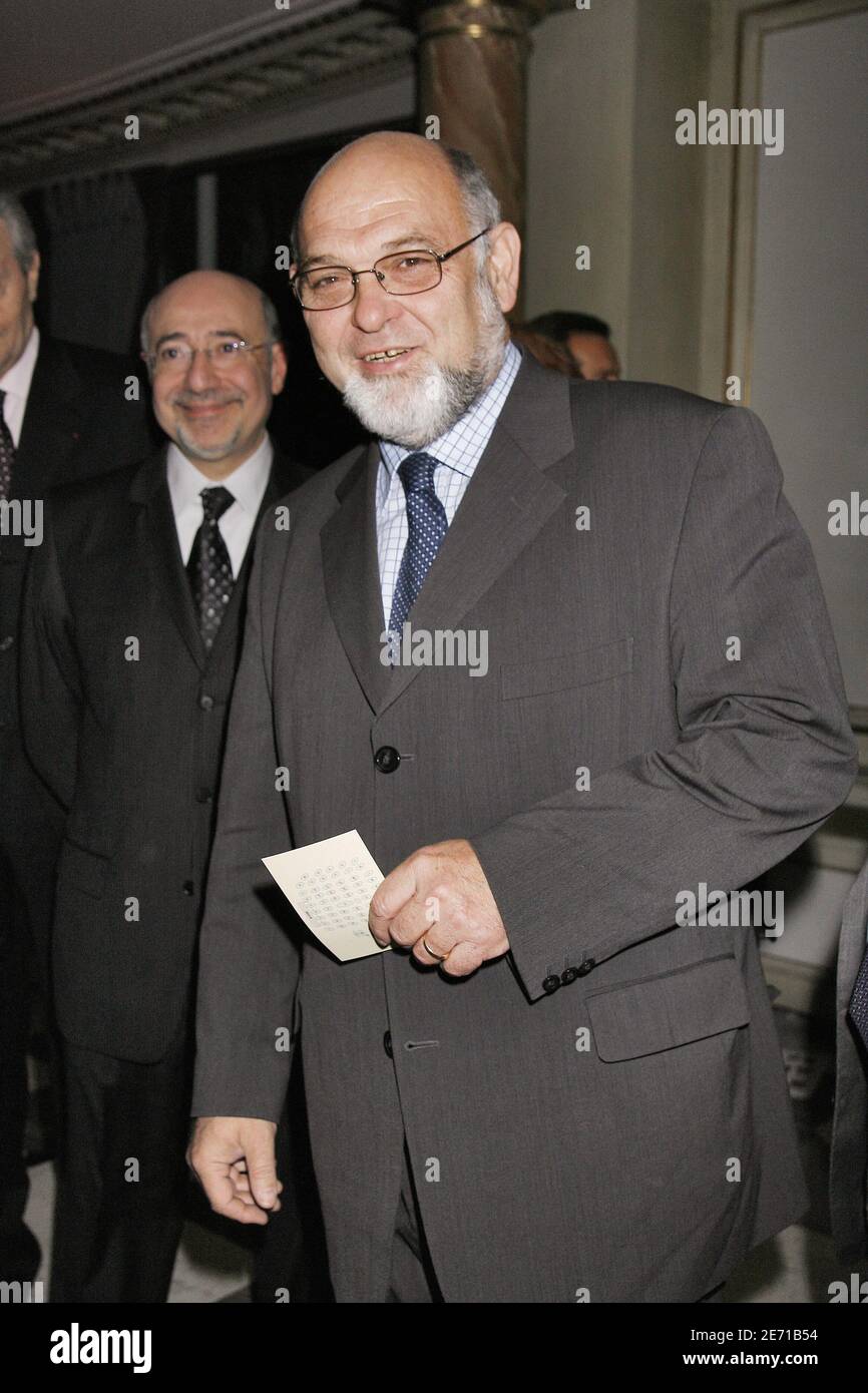Robert Hue attends the CRIF Annual dinner, held at the Pavillon d ...