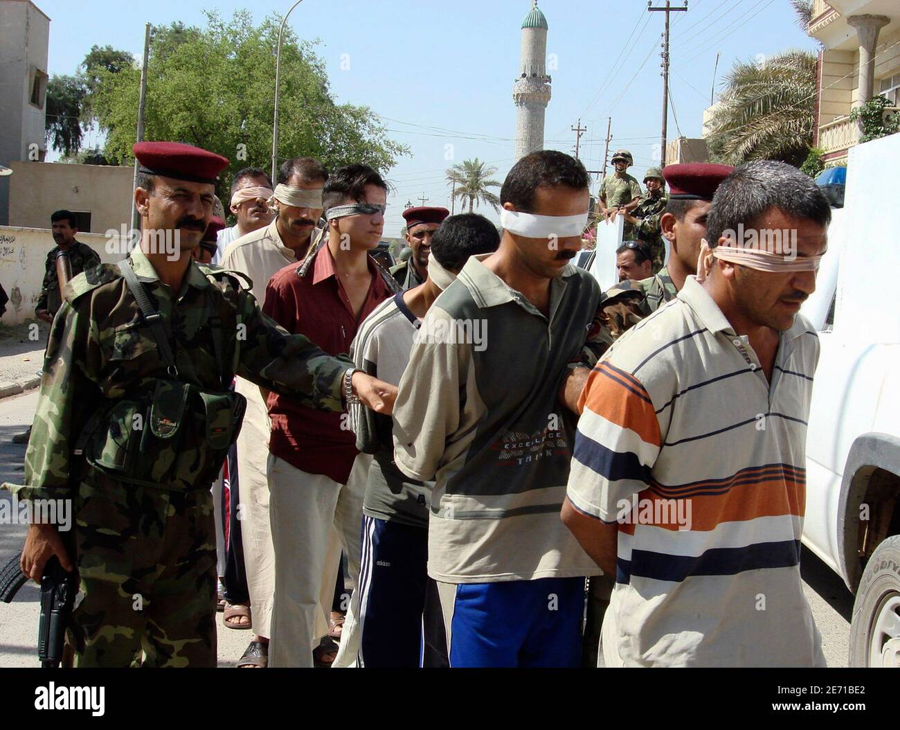 Blindfolded detainees hi-res stock photography and images - Alamy