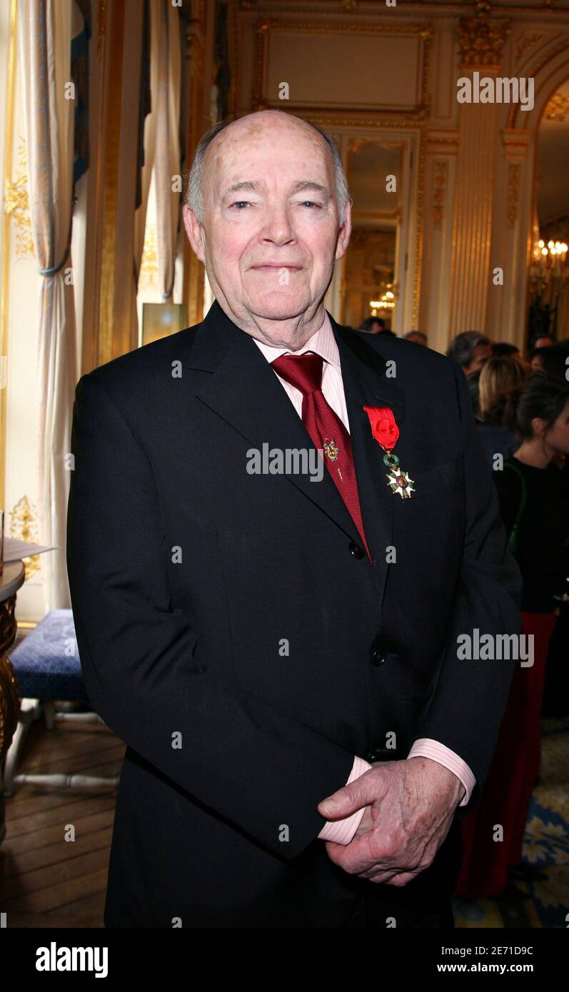 French embroiderer Francois Lesage received the medal of 'L'ordre ...