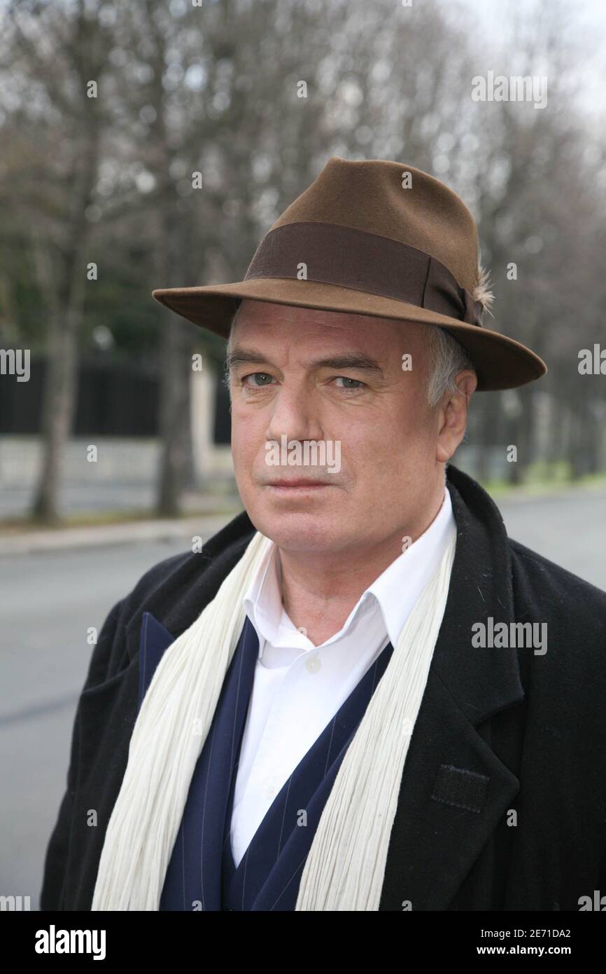 EXCLUSIVE. Jerome Savary arrives at the Pavillon Gabriel to attend the ...