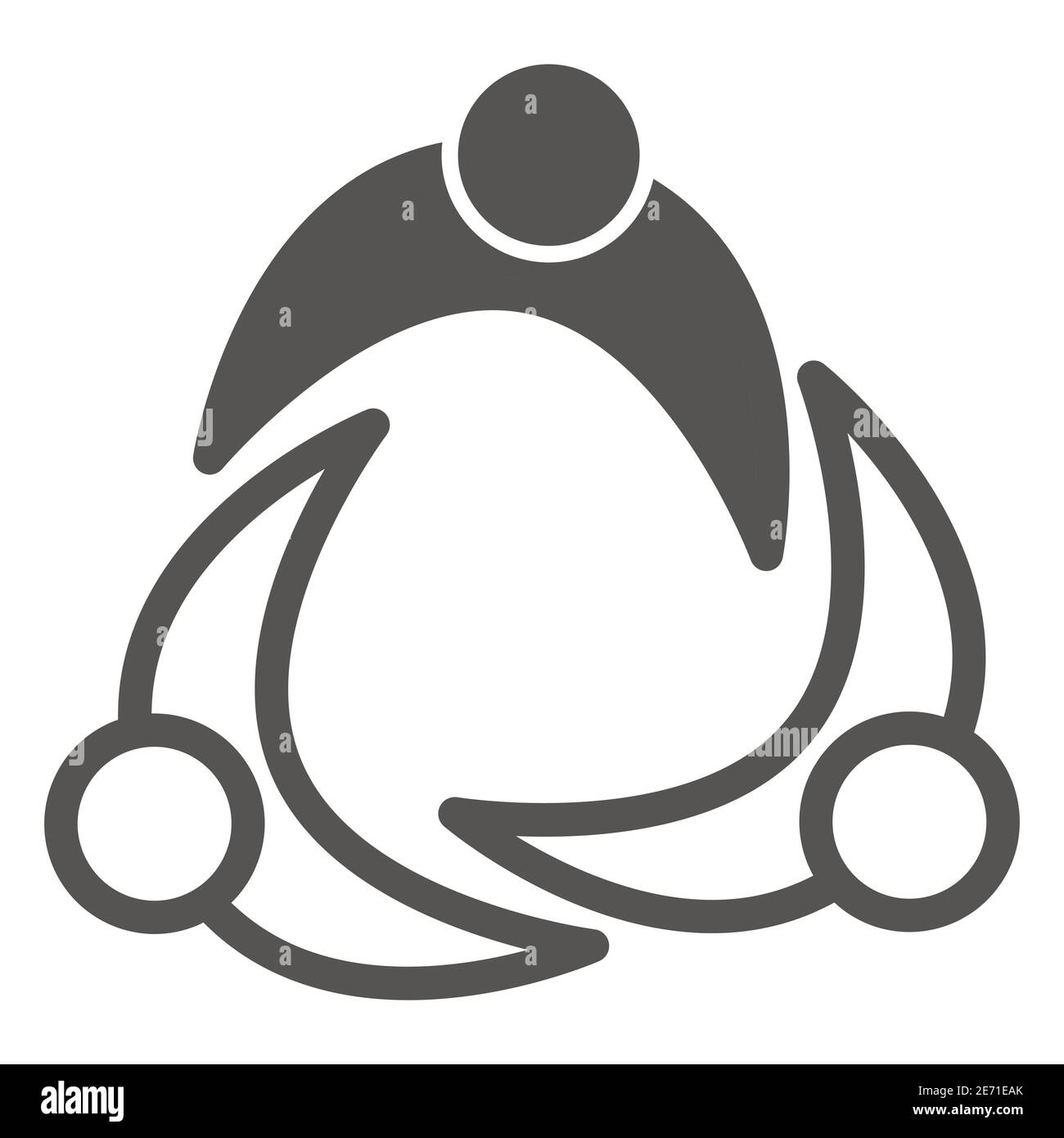 White and black people unity line icon, Black lives matter concept, BLM ...