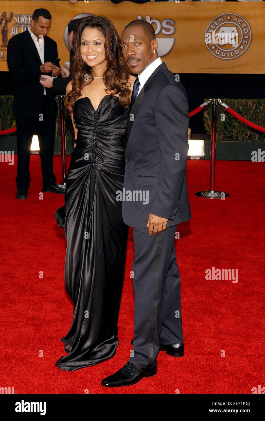 Eddie Murphy and Tracey Edmonds attend the 13th Annual Screen Actors ...