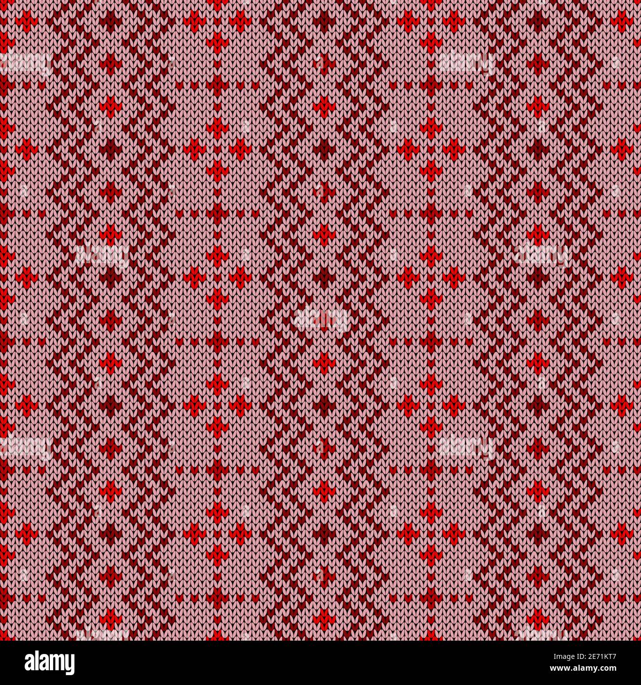 Geometrical ornate seamless knitted vector pattern as a fabric texture ...