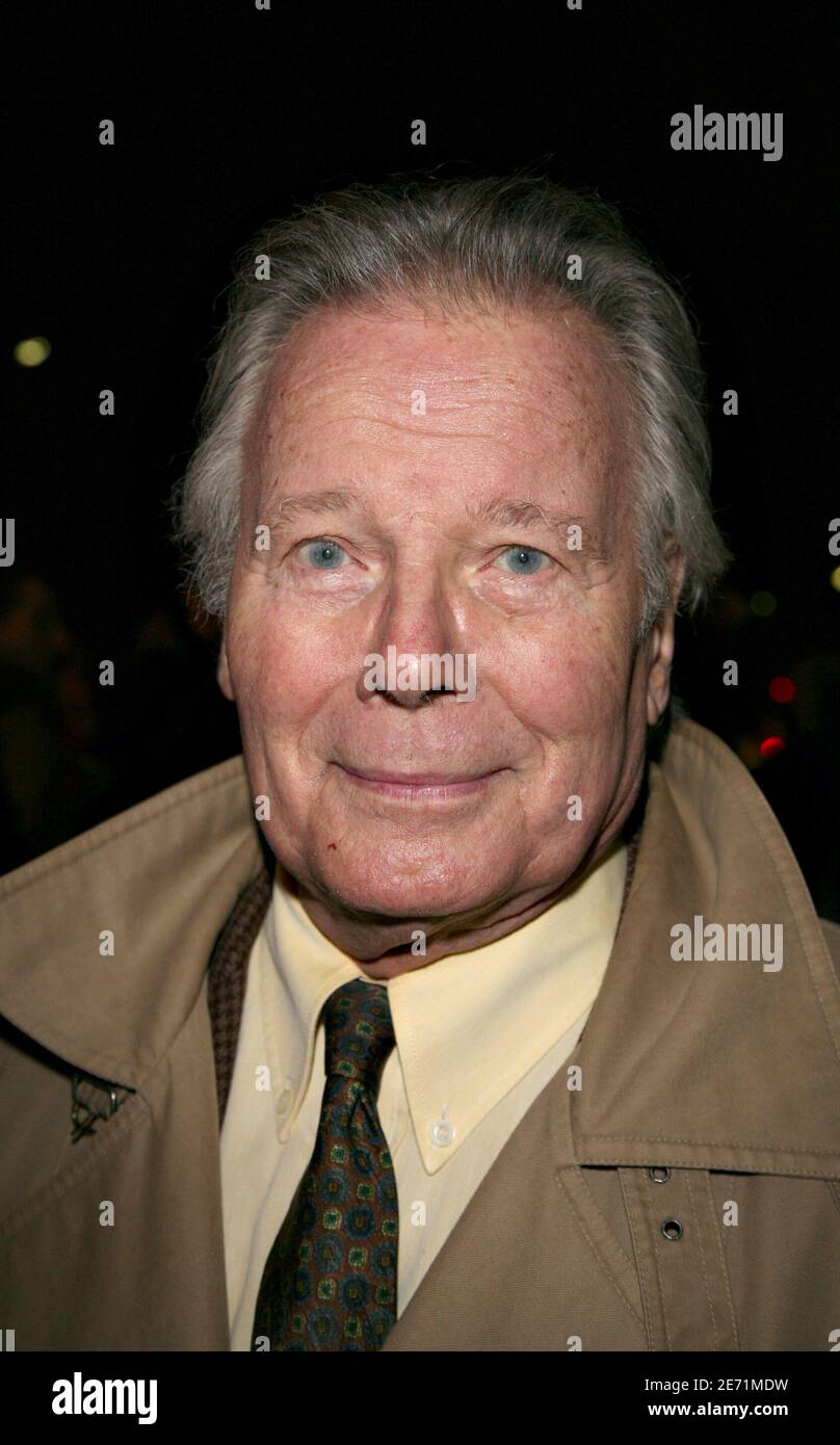 French actor Jean Piat arrives to the premiere of the play 'Sur la ...