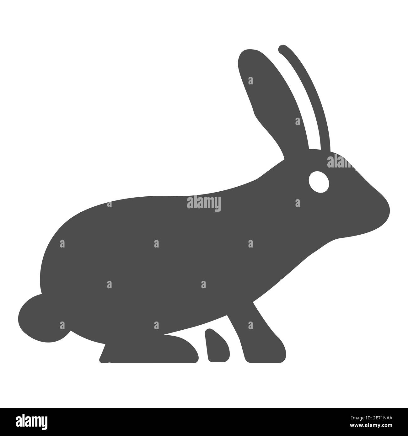 Hopping Bunny Silhouette