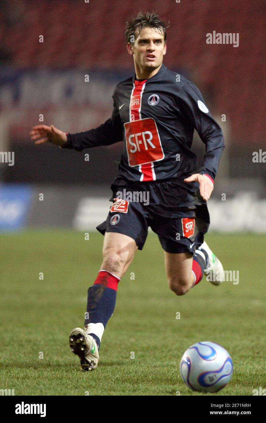 PSG's Jerome Rothen in action during the French Cup, Paris-Saint ...