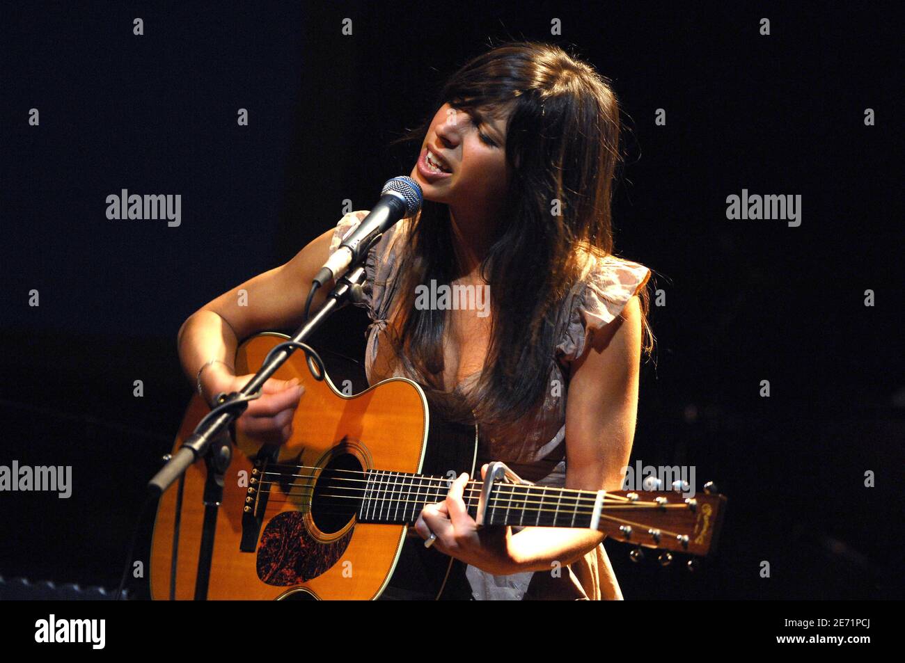 French singer Rose performs live at La Cigale in Paris, France, on ...