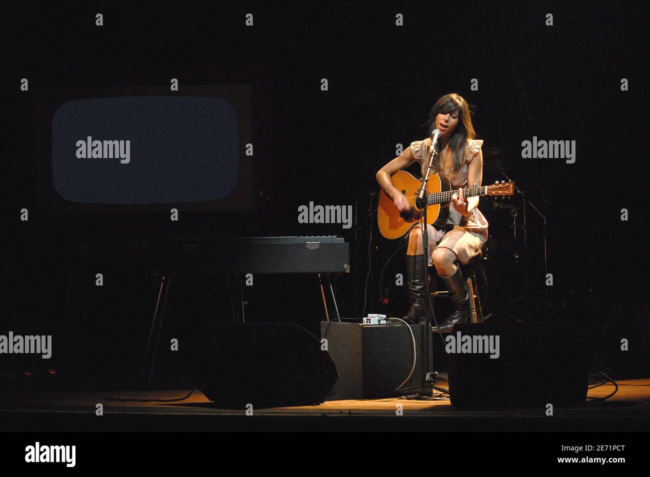 French singer Rose performs live at La Cigale in Paris, France, on ...