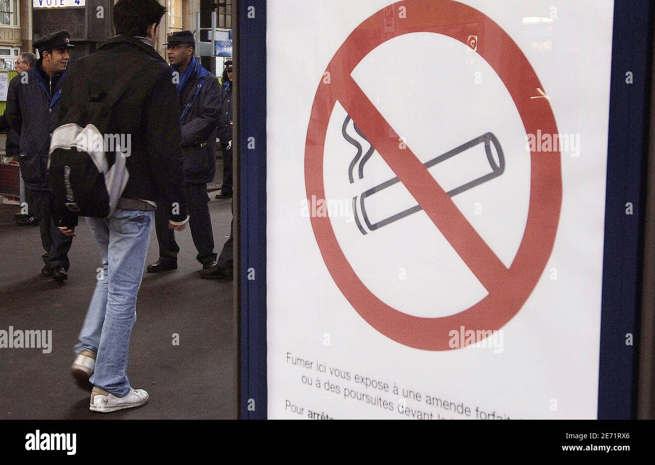 A ban on smoking in public spaces starting on February 1, 2007. France ...