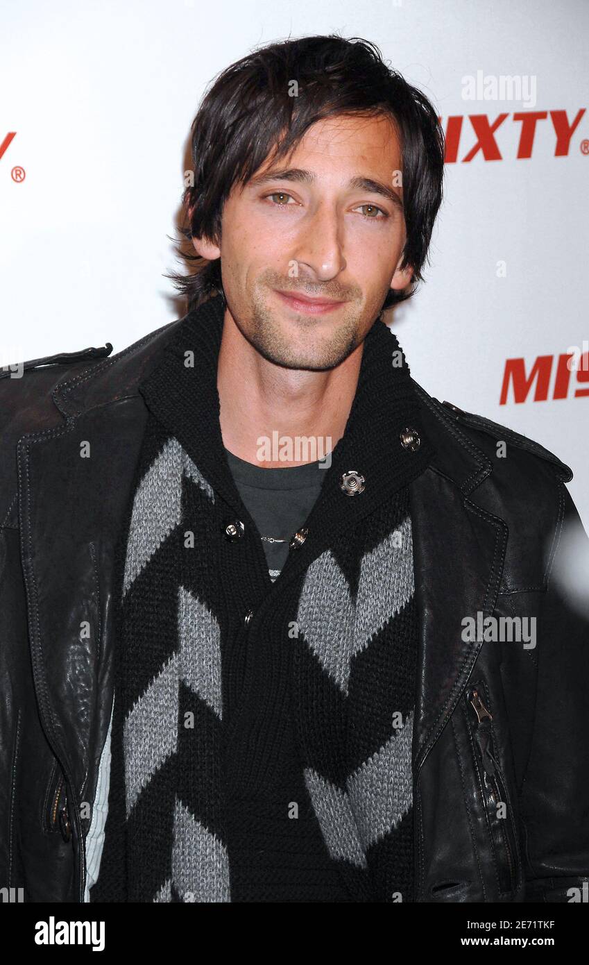 Adrien Brody arrives for the Miss Sixty Fall-Winter 2007 fashion show ...
