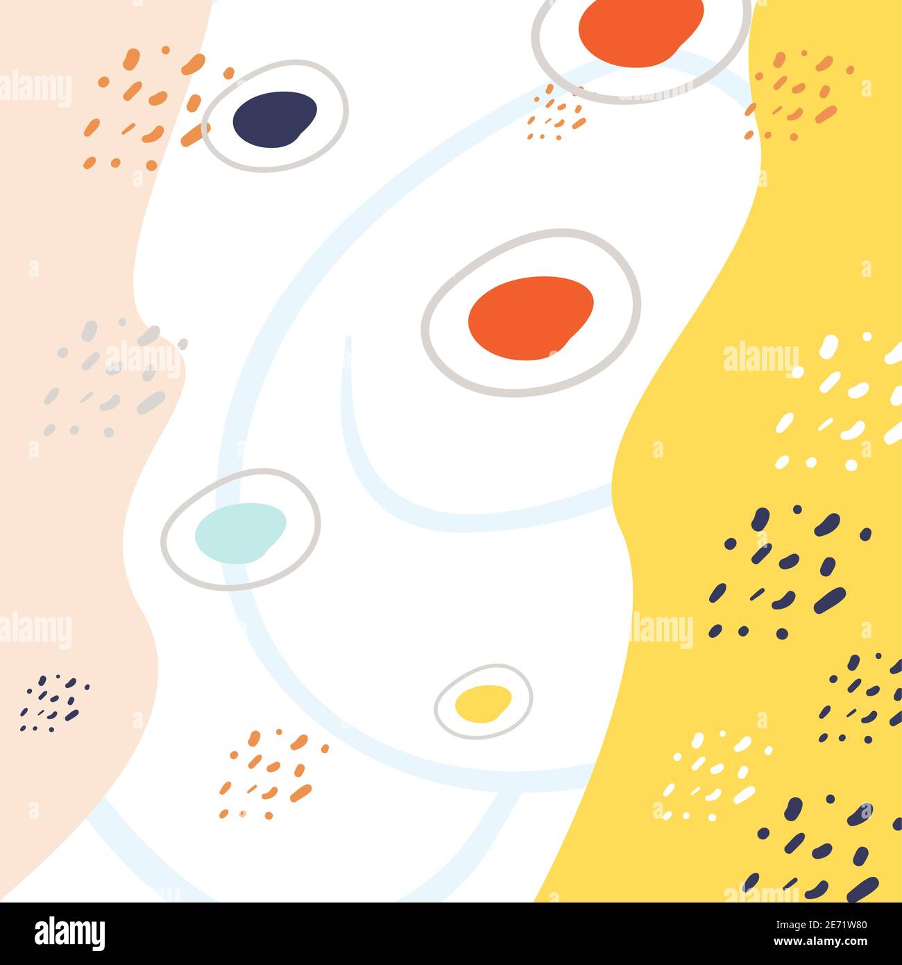 Abstract circles and points pattern background design, Art and ...