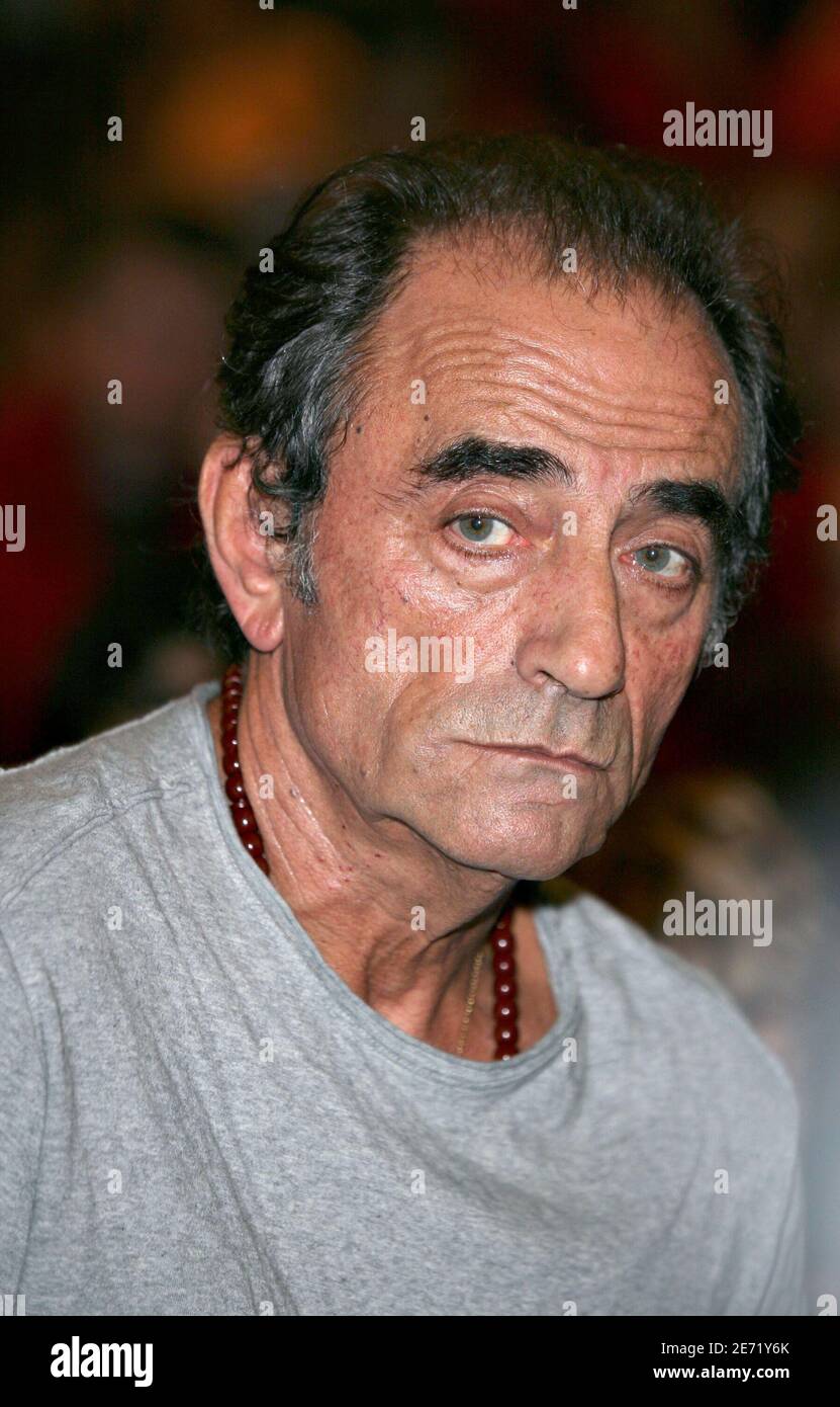 French actor Richard Bohringer poses during the 14th Fantastic'Arts ...