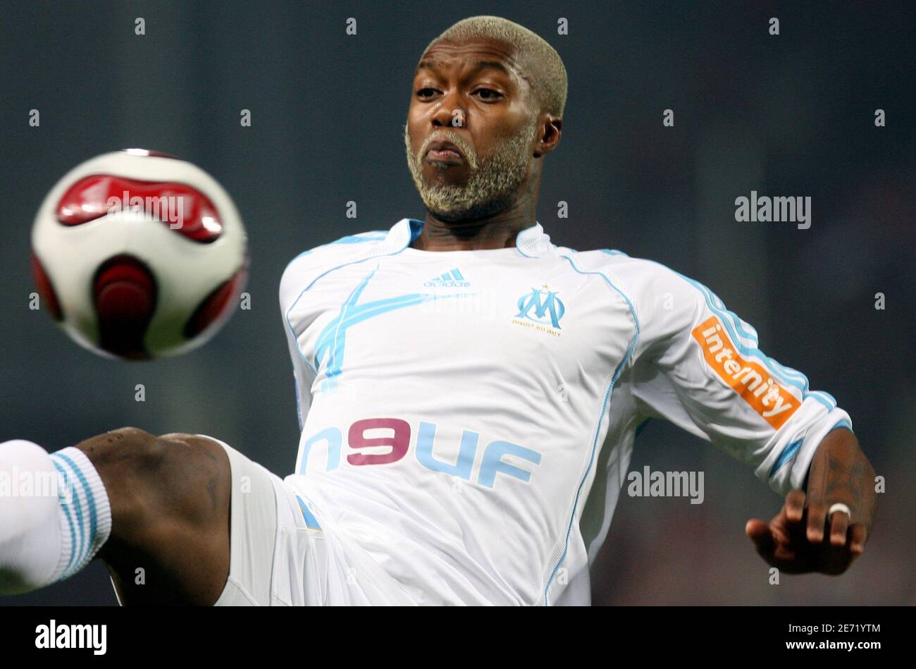 OM's Djibril Cisse in action during the French first league football ...
