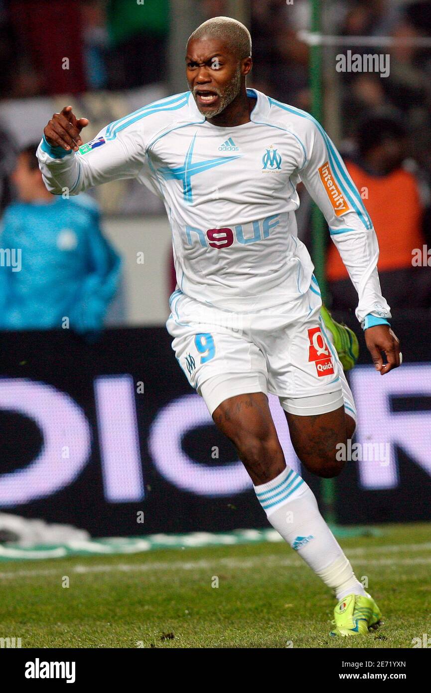 OM's Djibril Cisse during the French first league football match ...