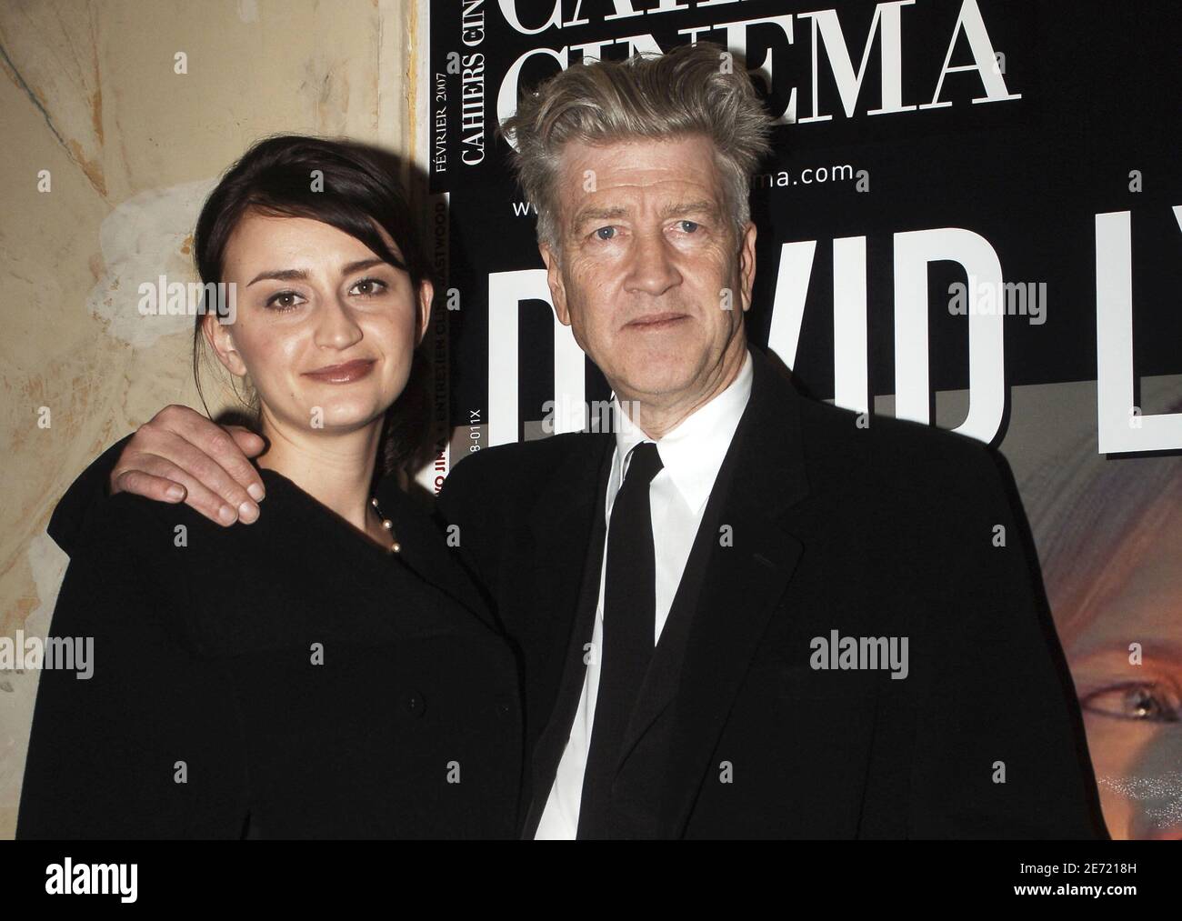 US director David Lynch and his girlfriend, actress Emily Stofle attend ...