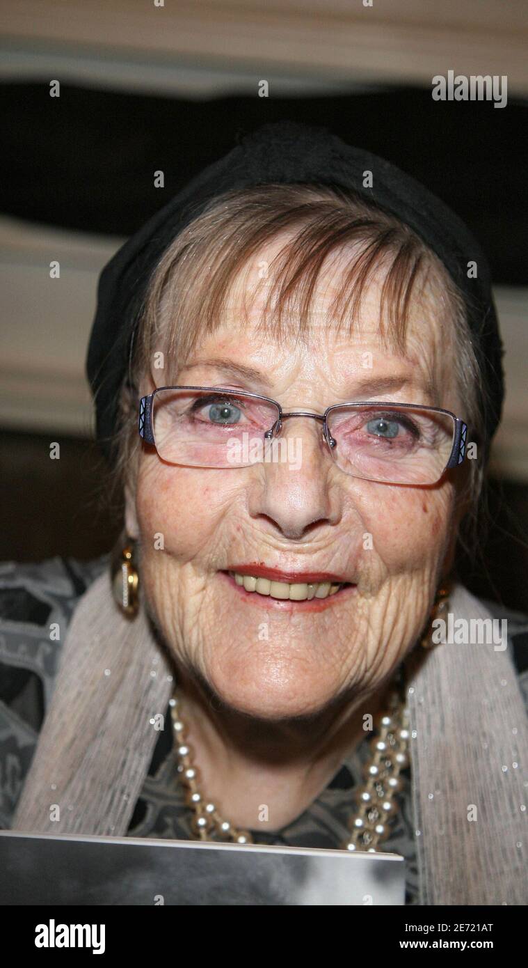 French writer Mado Maurin (Patrick Dewaere's mother) poses during an ...