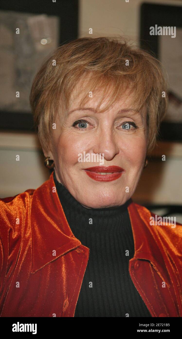 French singer and writer Nicole Croisille poses during an event ...