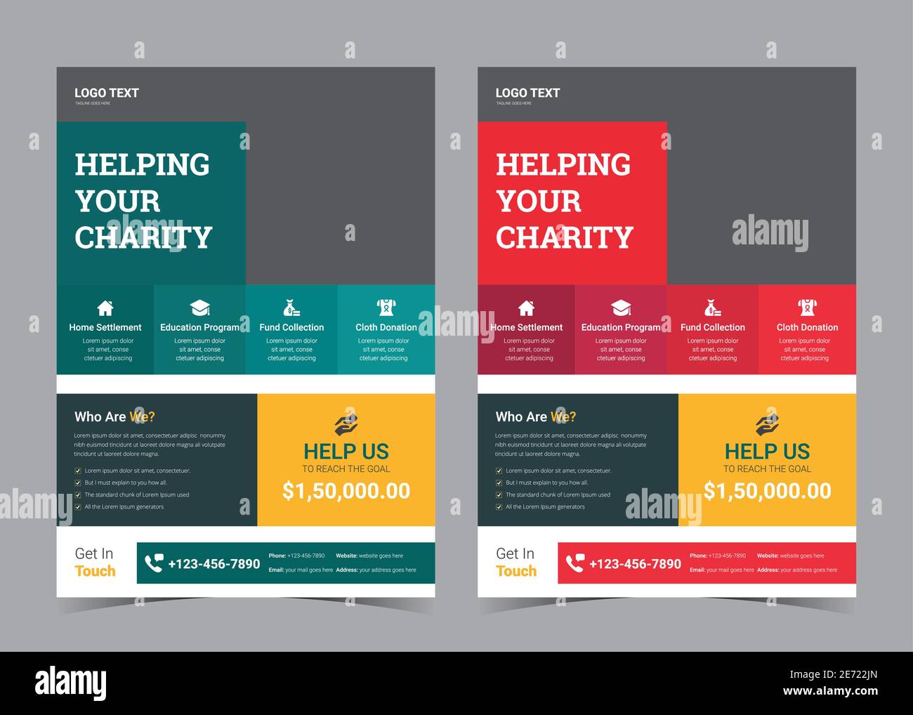 charity flyer donation template. fund collection flyer template. cloth ...