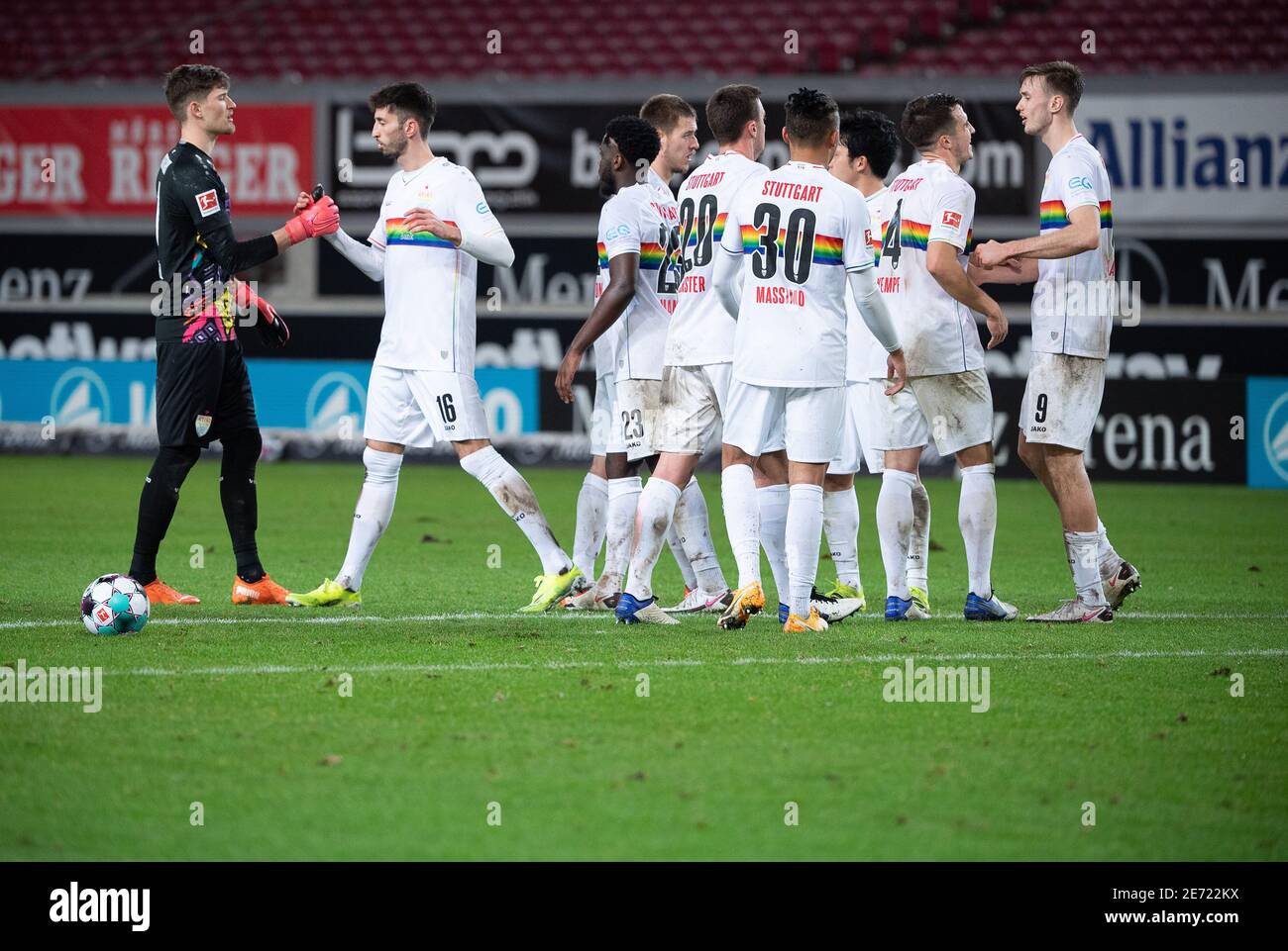 Stuttgart, Germany. 29th Jan, 2021. Football: Bundesliga, VfB Stuttgart ...