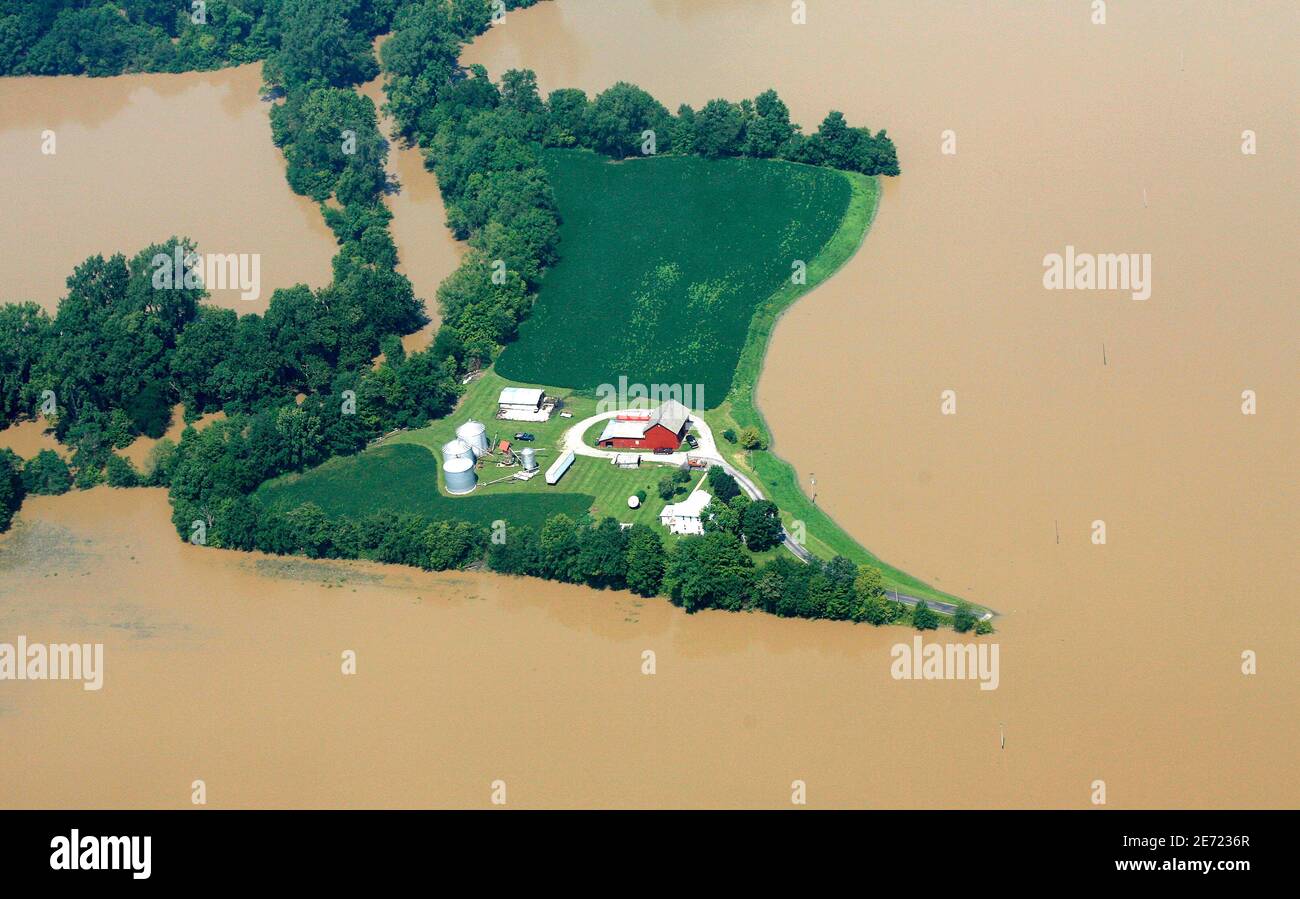 Ohio farm in the united states aerial hi-res stock photography and ...
