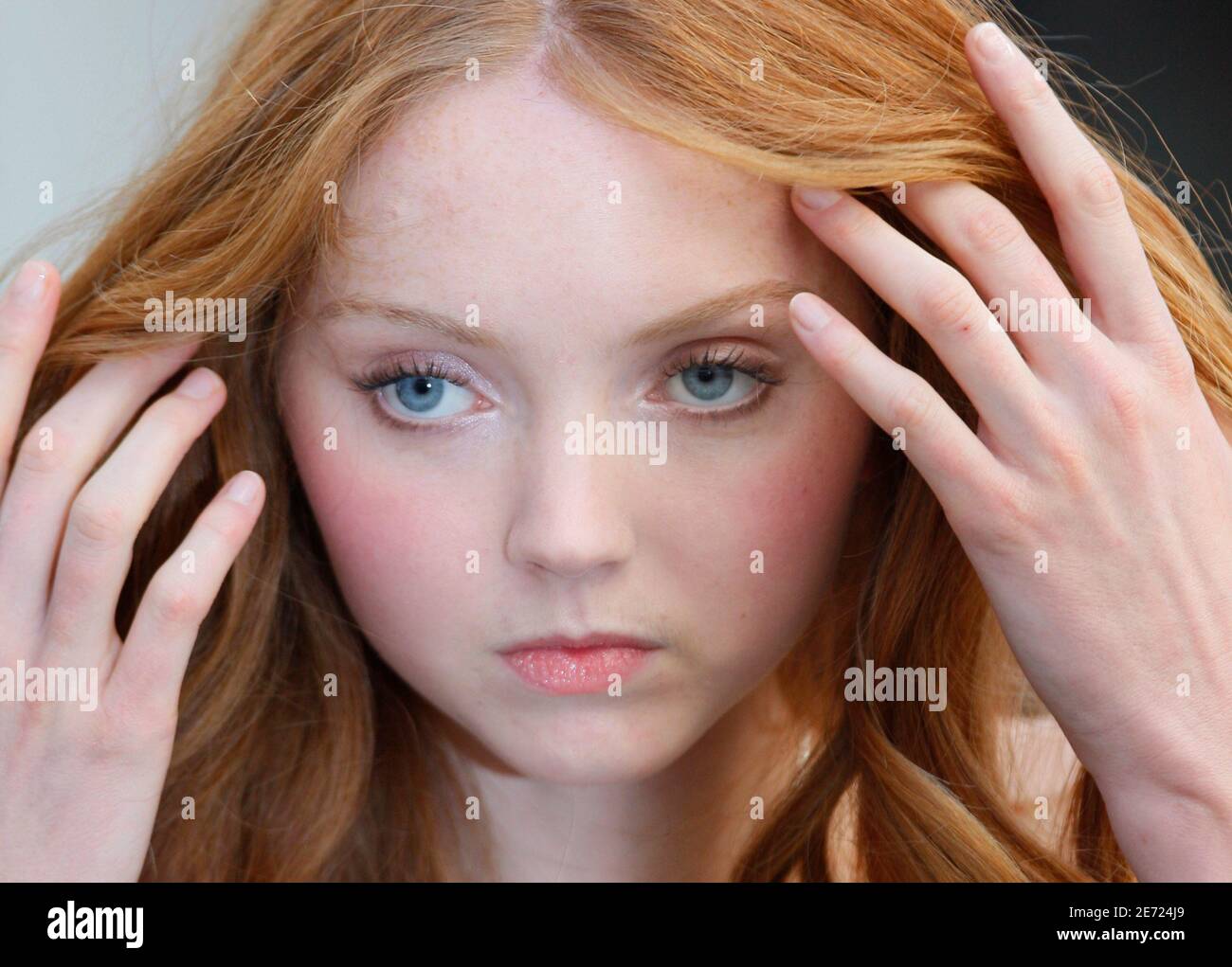 British model lily cole models hi-res stock photography and images - Alamy