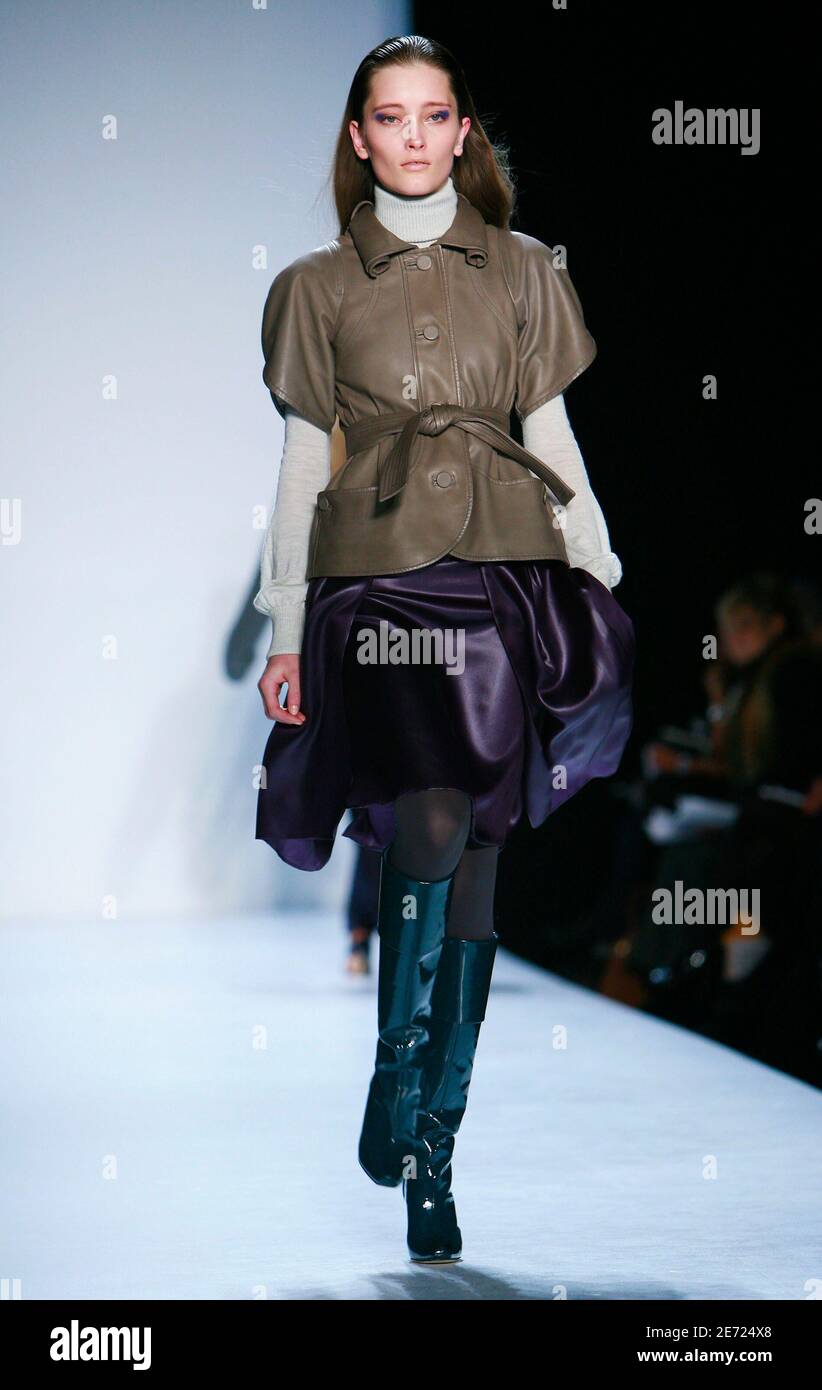 Models display a creation by Richard Chai at his Fall-Winter 2007 show ...