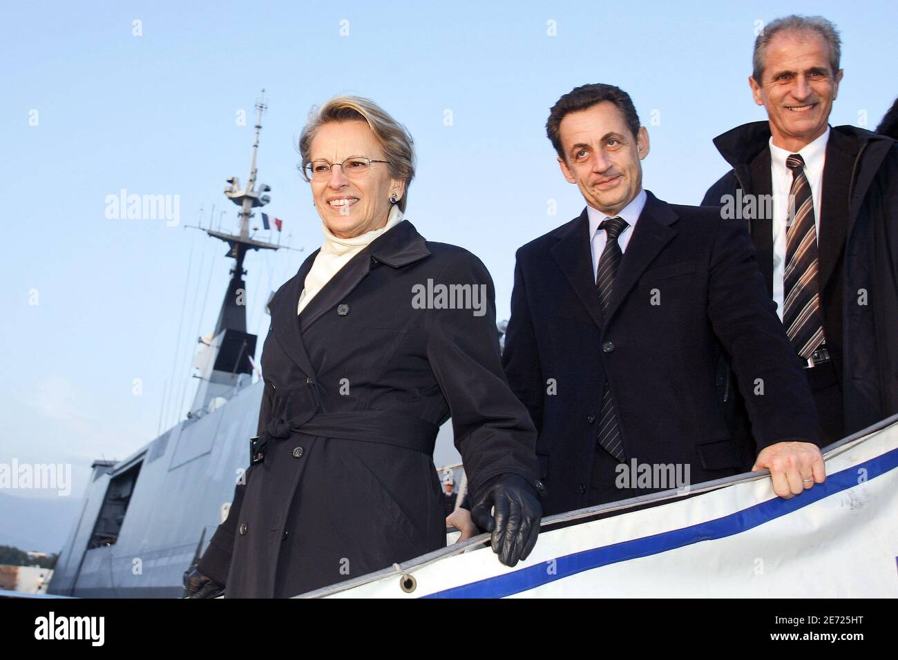 French Interior minister and UMP candidate Nicolas Sarkozy and defence ...