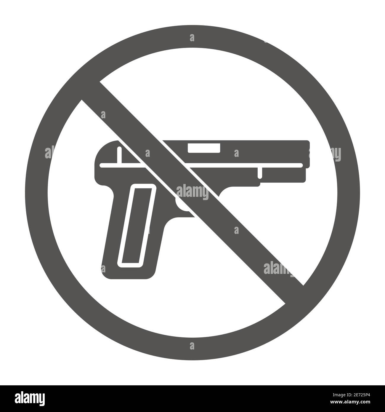 No firearms solid icon, Black lives matter concept, No firearms or ...