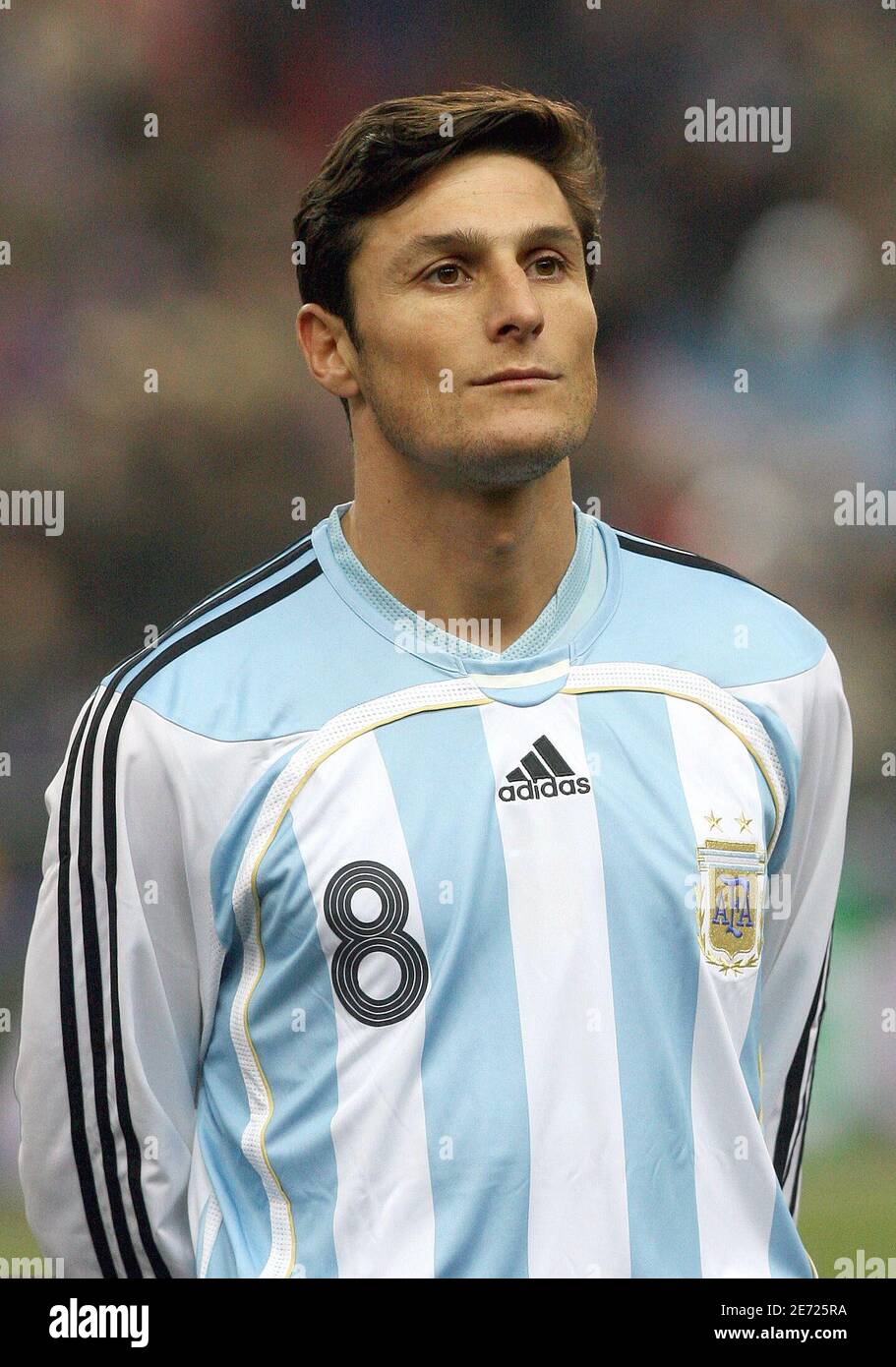 Argentina's Javier Zanetti during the international friendly match ...