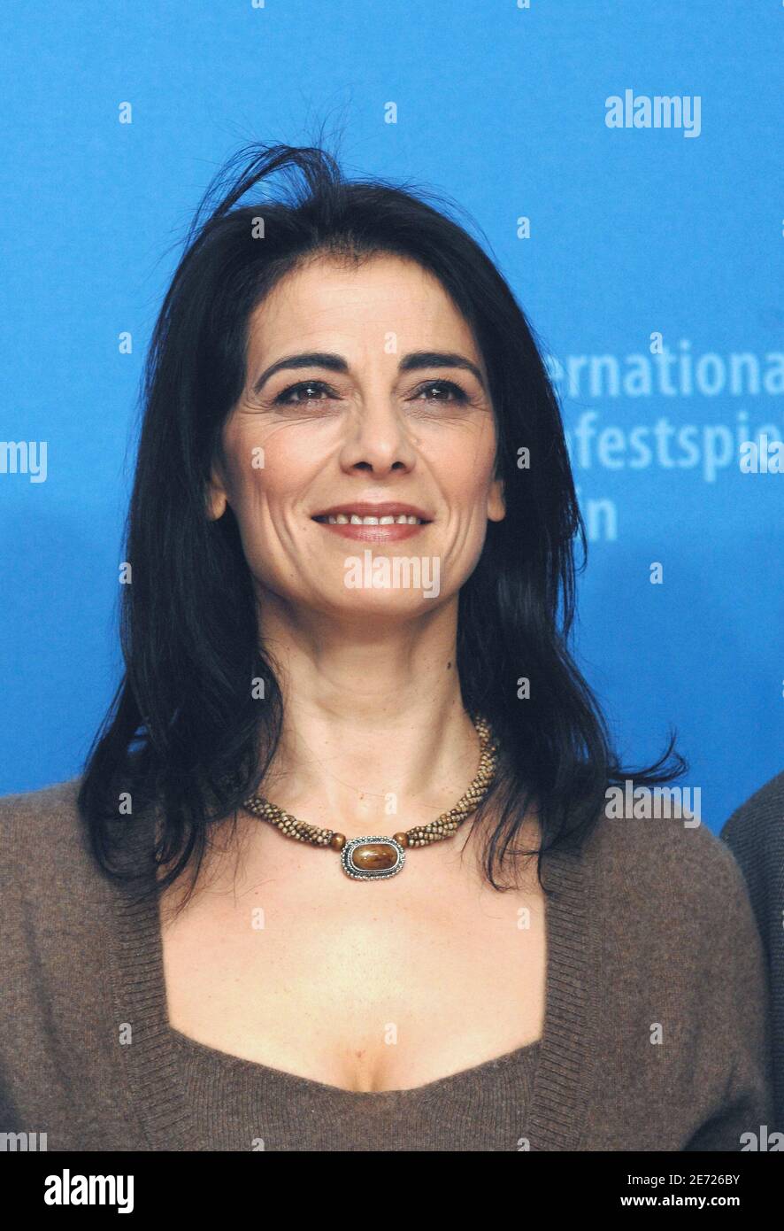 Palestinian actress Hiam Abbass poses during a photocall at the 57th ...