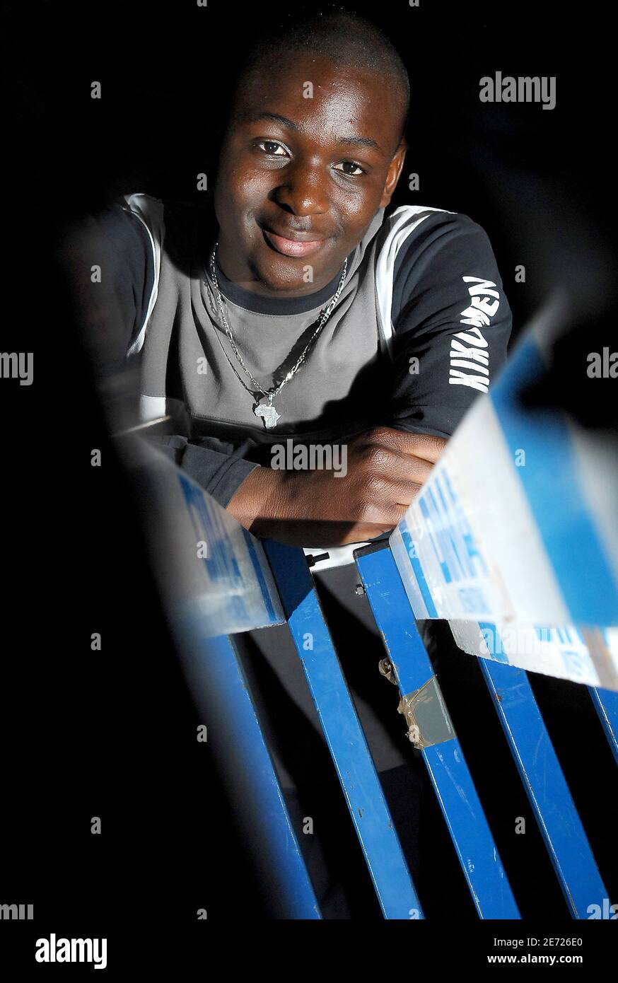 French athlet Lassana Camara poses in Reims, France on November 30 ...