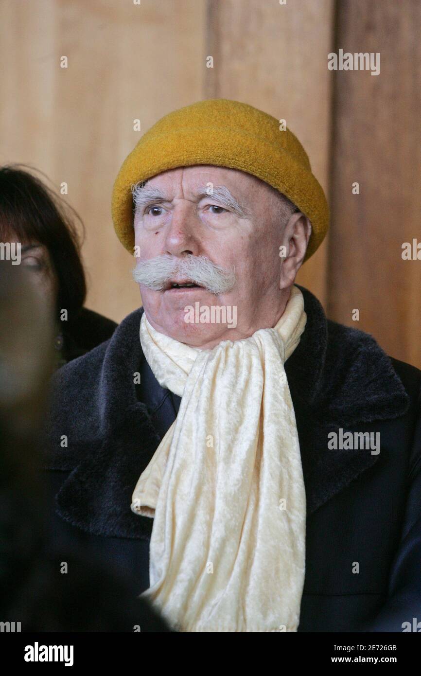 Jean-Paul Rouland attends the funeral of Michel Roux in Colombes ...