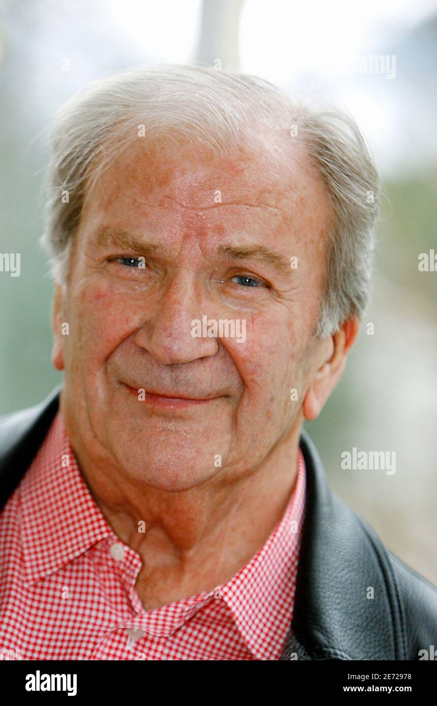 Pierre Mondy poses during the 9th Luchon International Television Film ...