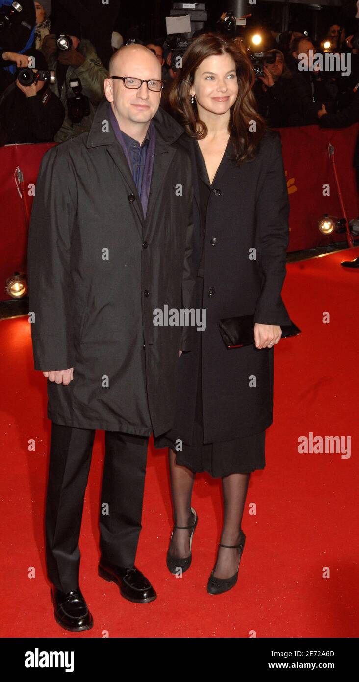 American director Steven Soderbergh and his wife attend the premiere of ...