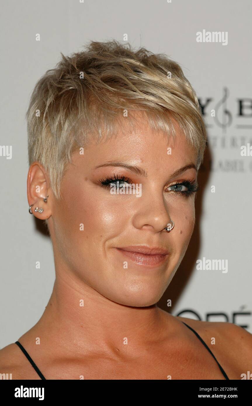 Pink attends the 2007 Clive Davis Pre-GRAMMY Awards Party at the ...