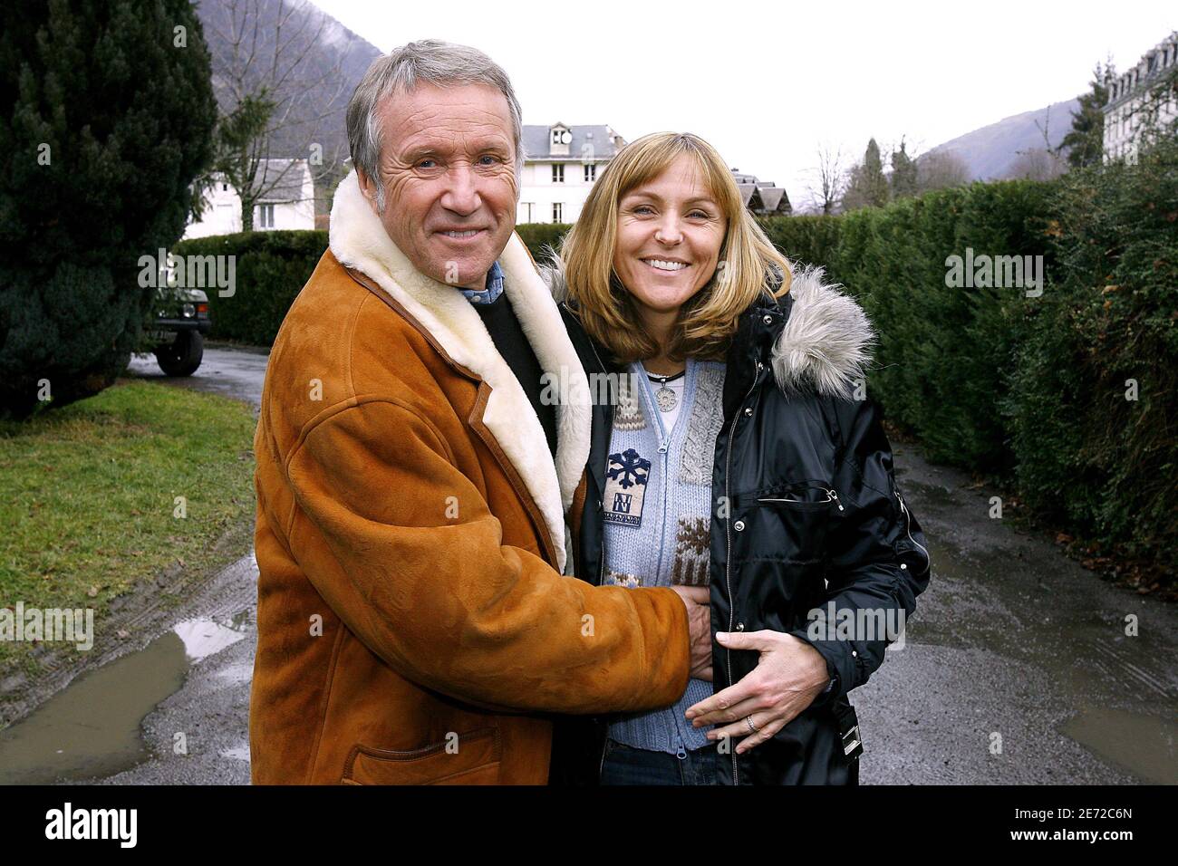 Yves Renier and his wife during the 9th Luchon International Television ...