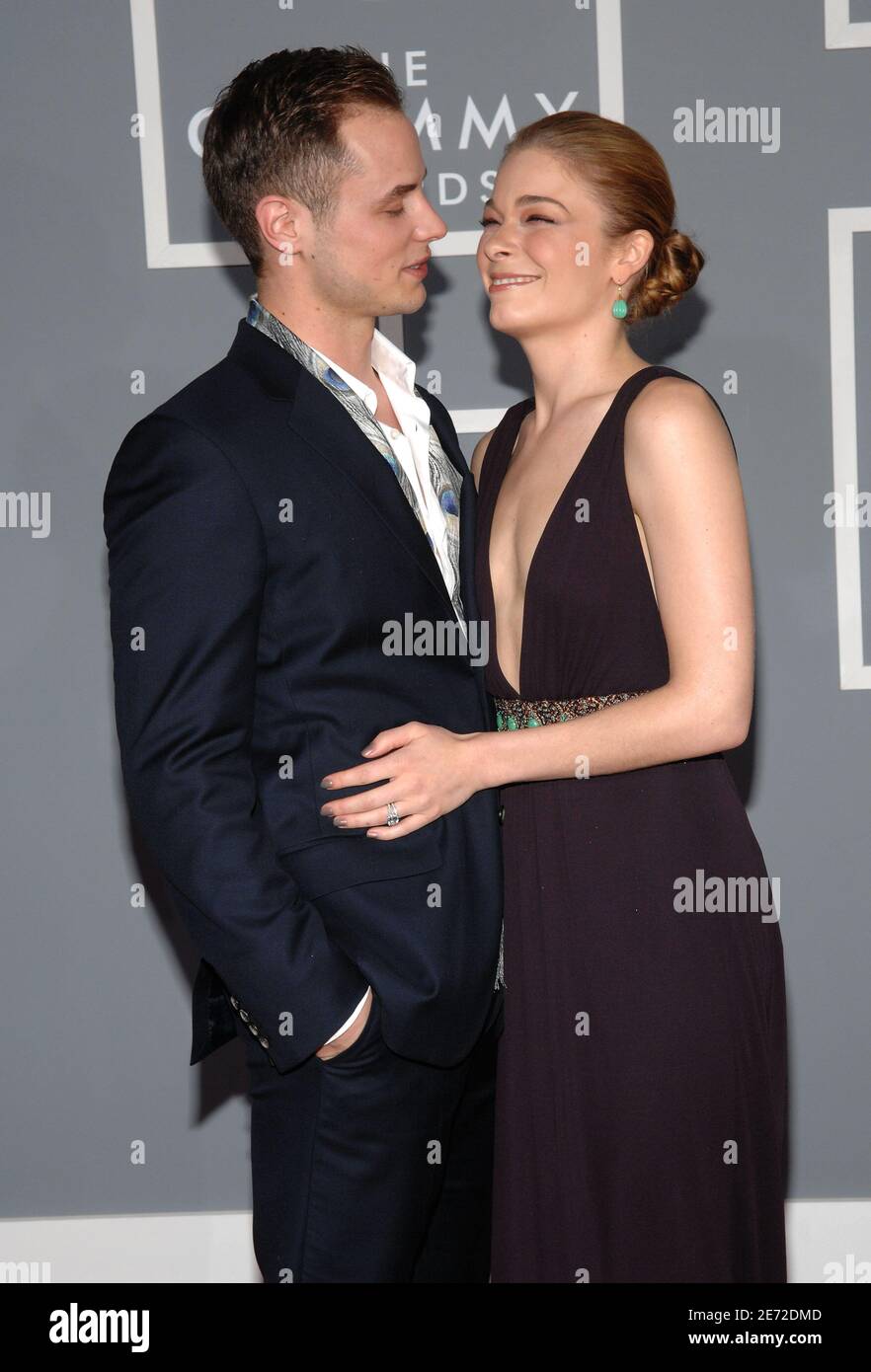 Dean Sheremet and LeAnn Rimes arrive at 49th Annual Grammy Awards, held at the Staples Center in ...