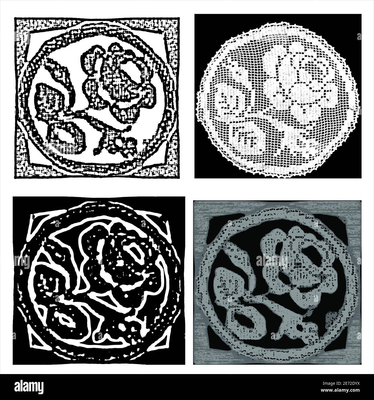 Handmade doily background texture grunge. Crocheted motive Stock Photo ...