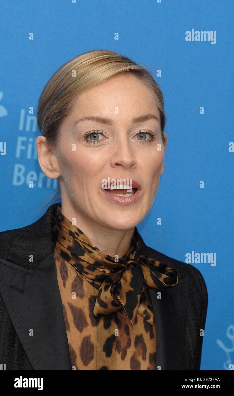 US actress Sharon Stone poses for photographers during a photocall for ...