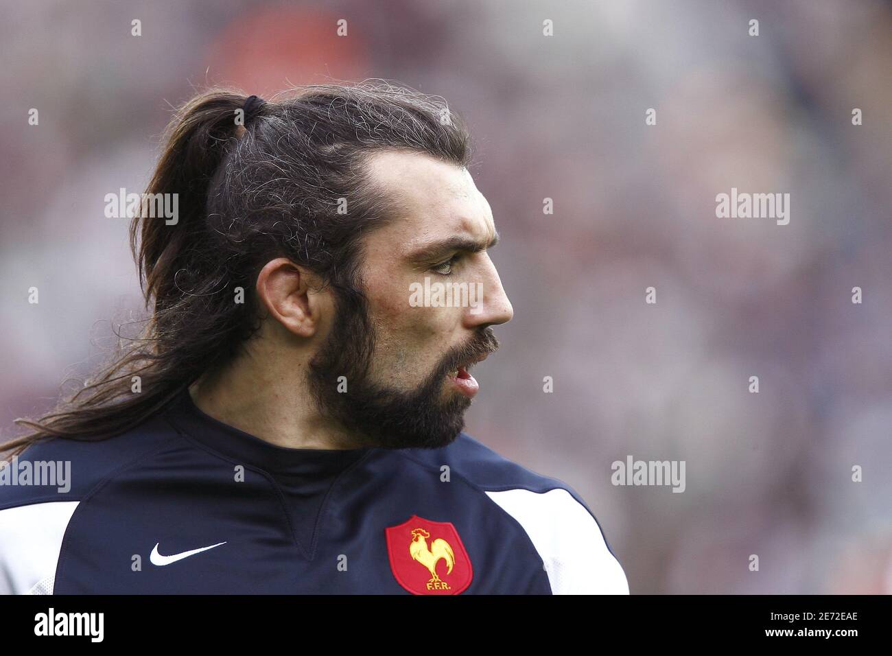 France's Sebastien Chabal during the RBS 6 Nations match, Ireland vs ...