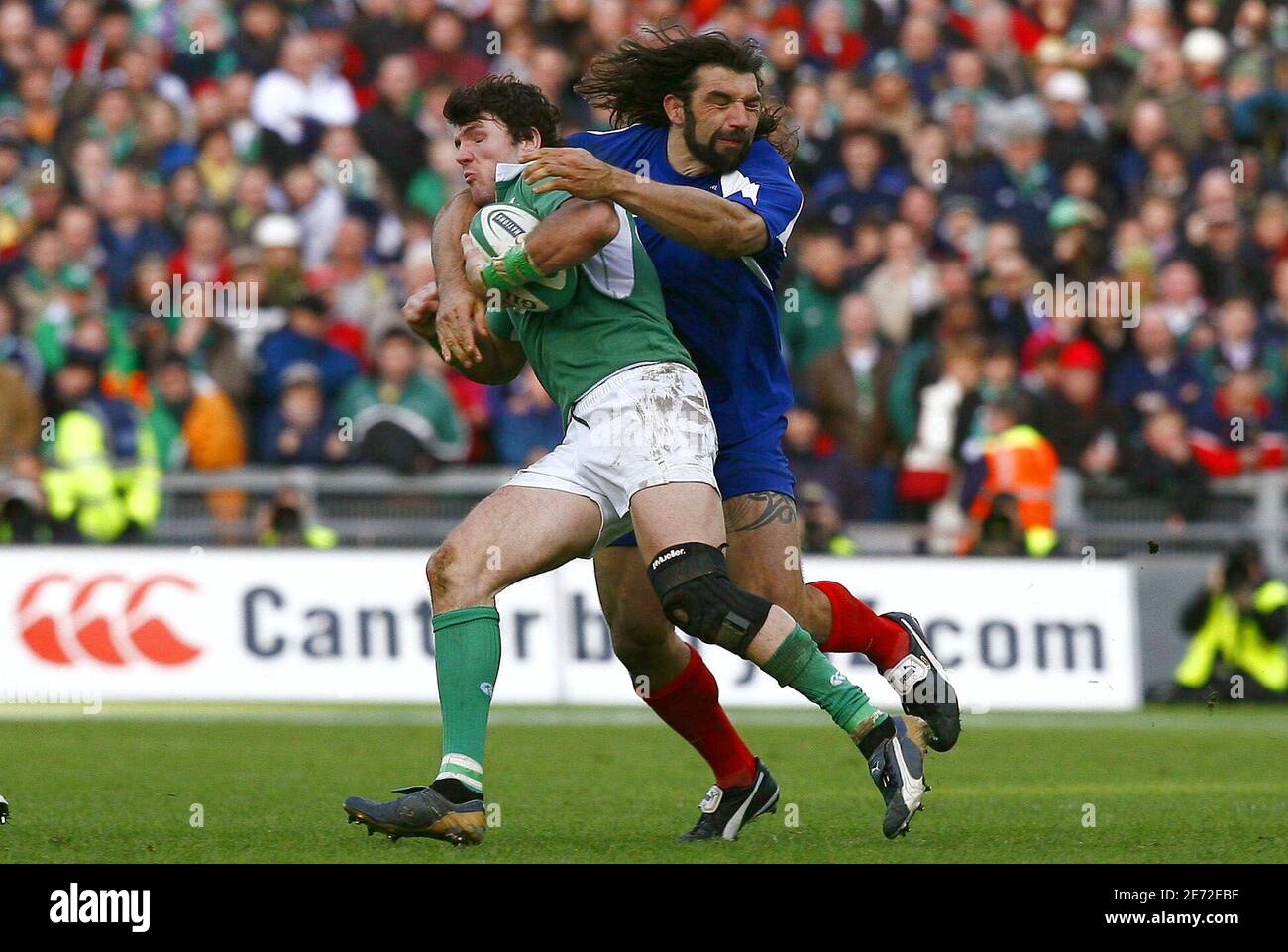 France's Sebastien Chabal during the RBS 6 Nations match, Ireland vs ...