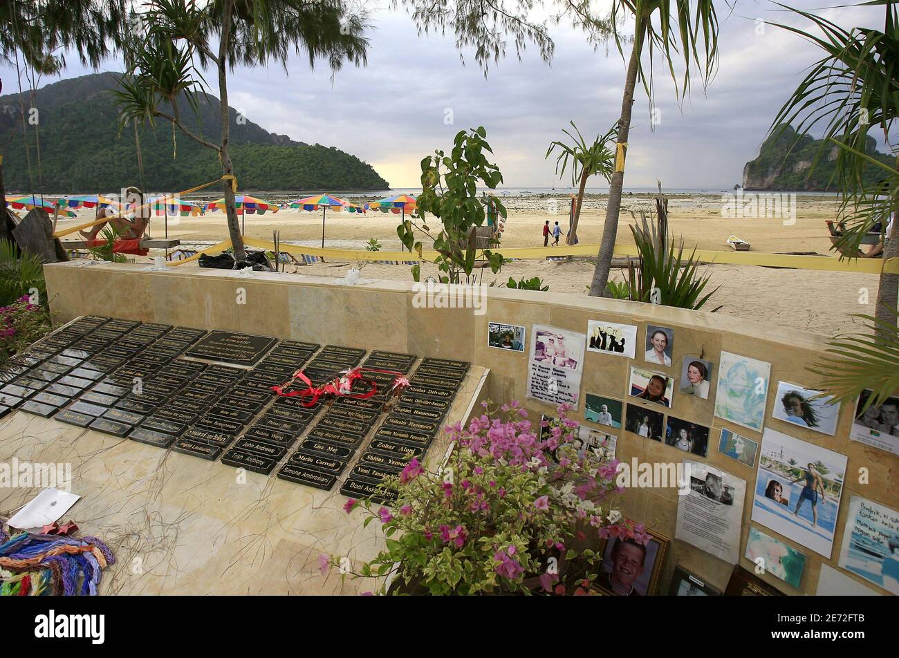 Tsunami Memorial Park has been built along the beach where 2000 ...
